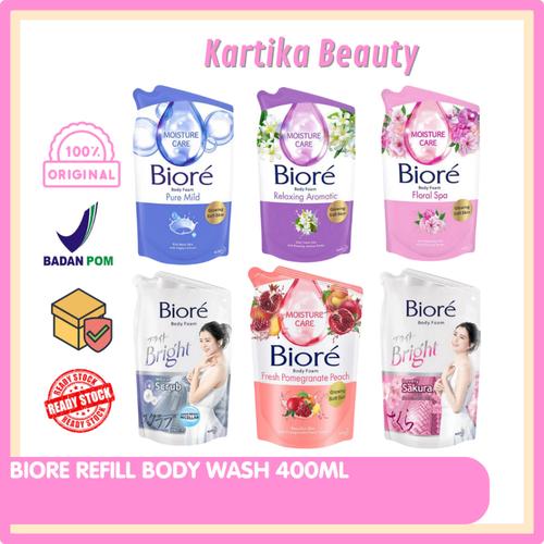 Jual BIORE BODY FOAM REFILL POUCH 400 / 380 ML UKURAN BESAR ISI ULANG ...