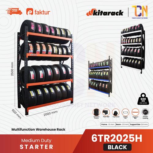 Jual 6TR2025 KITARACK Tire Rack Rak Ban Motor Mobil 600KG Rak Besi ...