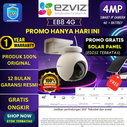 Promo EZVIZ EB8 4G 2K + Solar Panel Smart IP Camera 3MP Outdoor Smart ...