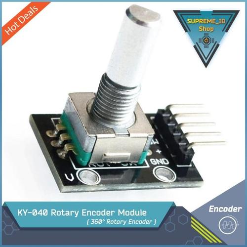 Jual NEW KY040 KY-040 360° Rotary Encoder 5-pin Module | 5V READY ...