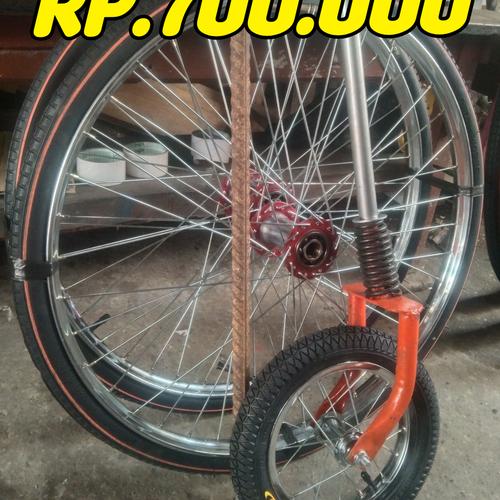 Jual FULL SET BONUS KLEM RODA GEROBAK VELG BECAK TINGGAL PASANG SAJA ...