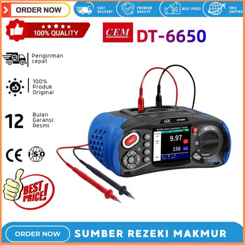Jual CEM DT6650 Fast High Current Loop Test Multifunction Insulation ...