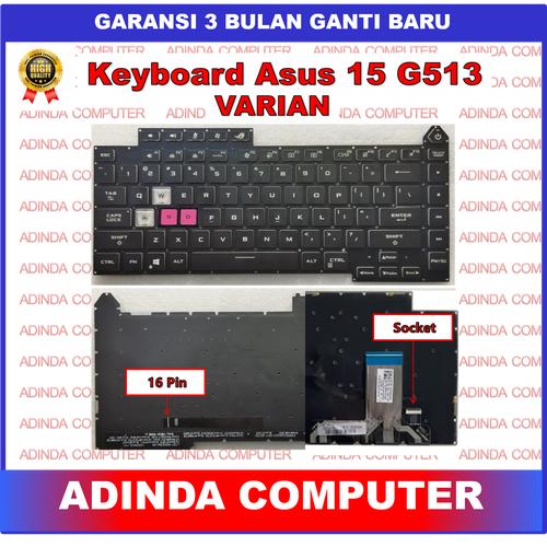 Jual Keyboard Asus ROG Strix G15 G513 G513QC G513QE G513QM Backlight ...