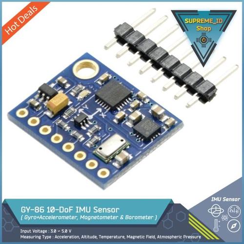 Jual NEW GY-86 10-DOF IMU Sensor Barometer Gyroscope Accelerometer ...