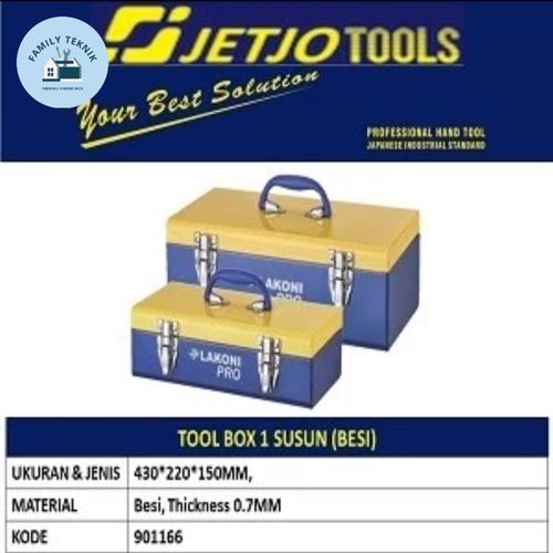 Jual JETJO TOOL BOX 1 SUSUN 430X220X150MM JETJO LAKONI PRO 901166 TOOL ...