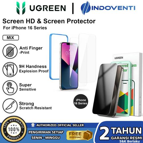 Promo UGREEN Premium Tempered Glass HD Screen Protector Anti Gores ...