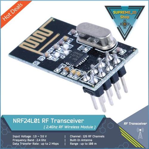 Jual NEW NRF24L01 2.4Ghz Wifi RF Wireless Transceiver Module READY ...