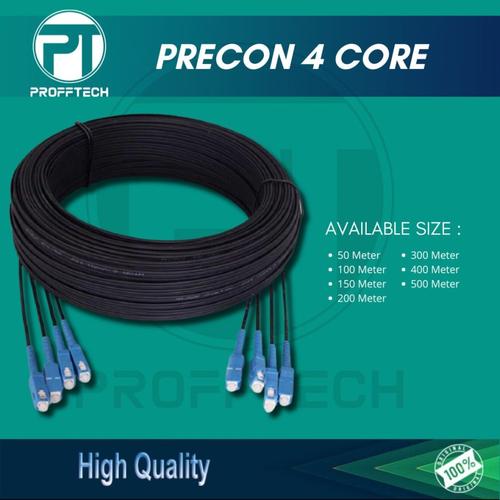 Jual Kabel Fiber Optik Ftth Drop Cable Sc Sc Precon Fiber Optic 4 Core ...