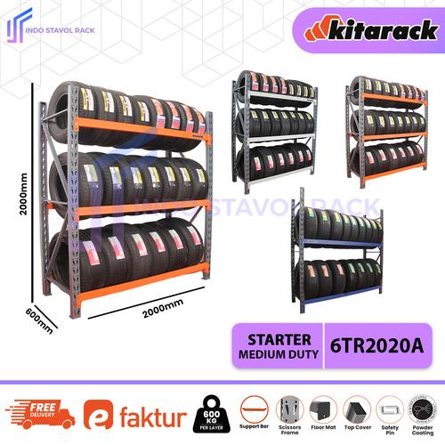 Jual KITARACK Tire Rack 6TR2020 Rak Ban Motor Mobil 600KG ABU - Jakarta ...