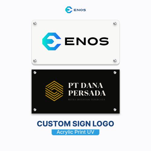 Jual CUSTOM SIGNAGE AKRILIK / LOGO PERUSAHAAN / PLANG TOKO / LOGO KANTOR - 2MM BIRU, Dengan ...