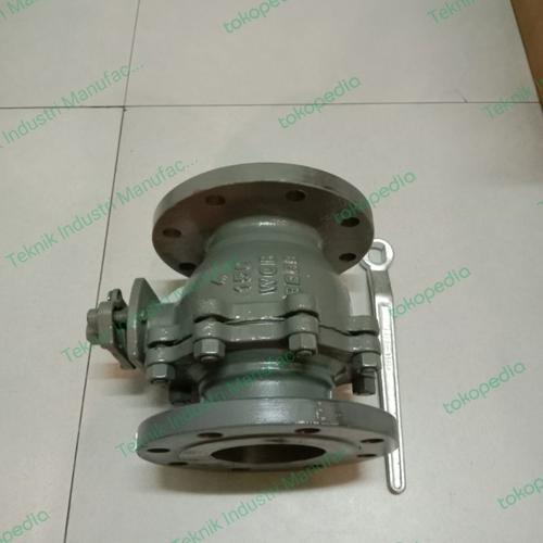 Jual Ball Valve WCB Flange ANSI 150 Ukuran 3/4" inci model body 2pc ...