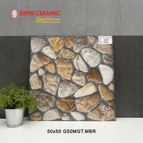 Jual ATENA 50x50 Keramik Lantai Kasar Batu - G50MGT.MBR (Magnetic ...