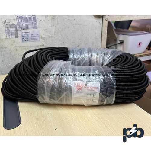 Jual Flexible Conduit PVC Belah 5mm Hitam / Flexible PVC Belah 5 mm ...