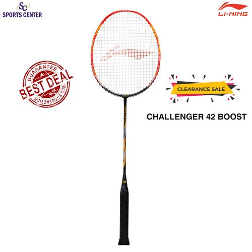 Promo Clear Sale Raket Badminton Lining Challenger 42 Boost Black Red ...