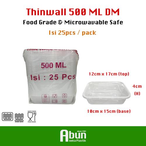 Jual Thinwall 500 ML Rectangle isi 25 pcs - DeeMak - Jakarta Selatan ...