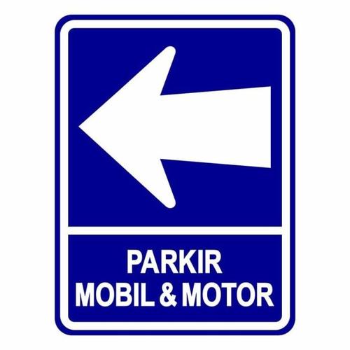 Jual Rambu Plang Petunjuk Arah Parkir 45cm x 60cm Plat Alumunium ...