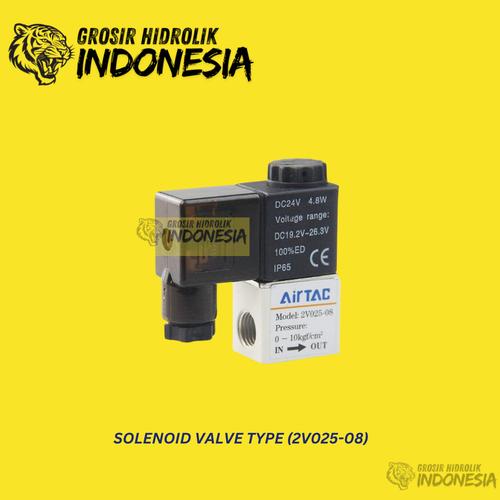 Jual SOLENOID VALVE 2V025-08 SELENOID VALVE AIRTAC TYPE 2V025 08 AC220 ...