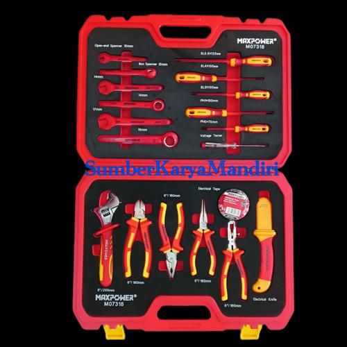 Jual Tool Kit Listrik Insulated Maintenace Set Maxpower (19Pcs) / Electrical Tool Set 19Pcs ...