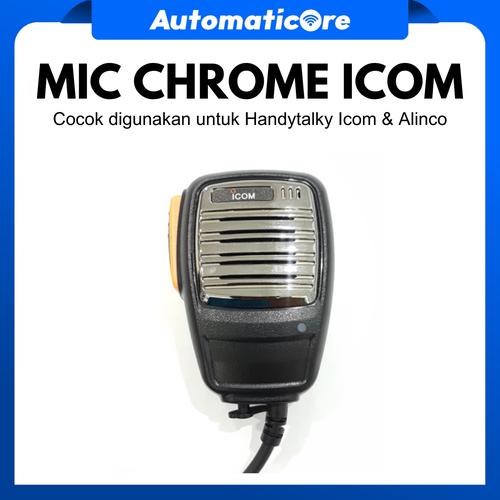 Jual Hand Mic HT Icom Chrome V80 V86 Handmic Alinco CRX1 CRX3 CRX5 W10 ...