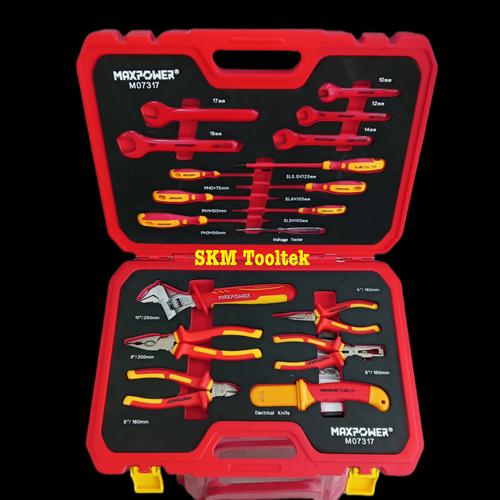 Jual Kunci Set Kelistrikan Insulated 18Pcs Maxpower / Electrical Tool Kit Set Insulated ...