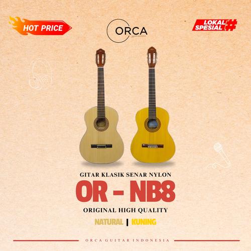 Jual ORCA Gitar Klasik OR - NB8 Senar Nylon Guitar - Natural, Lengkap ...
