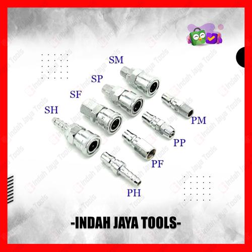 Jual Quick Coupler SP PP 20 - Sambung Selang Kompresor Udara Pneumatic ...