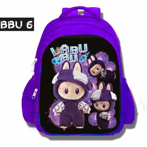 Promo TAS RANSEL ANAK KARAKTER LABUBU UNGU FREE CETAK NAMA DAN PHOTO ...