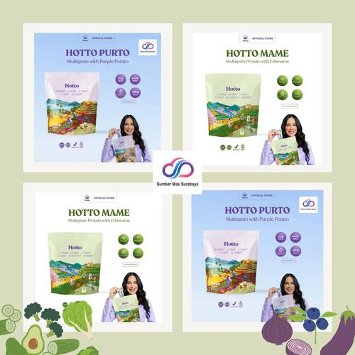 Jual PROMO!! Hotto Purto Multigrain with Purple Potato Meal Replacement ...