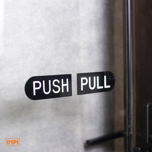 Jual Papan Tanda Pull Push Pintu Toko Signage Akrilik - INPI House - HANDLE KR HITAM - Kota ...