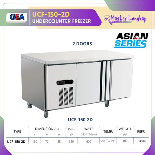 Jual GEA UNDERCOUNTER FREEZER 2 DOORS STAINLESS STEEL UCF-150-2D / UCF1502D / UCF 150 2D ...
