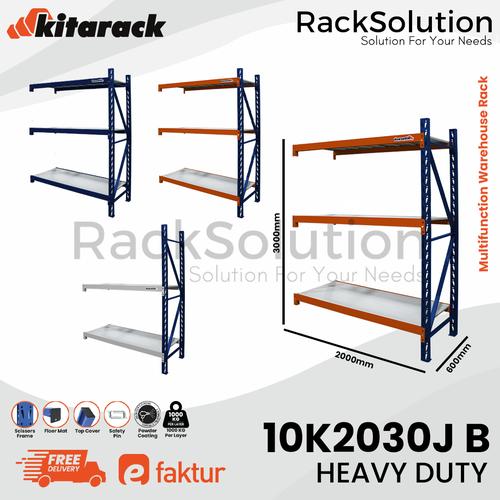 Jual Rak Gudang Besi 1 Ton / Layer Heavy Duty Jointer Rack 3 Meter Biru ...