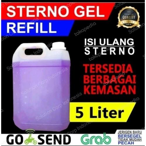 Jual Refill Sterno Gel 5L Isi Ulang Spirtus Gel Jelly Kompor 5L ...