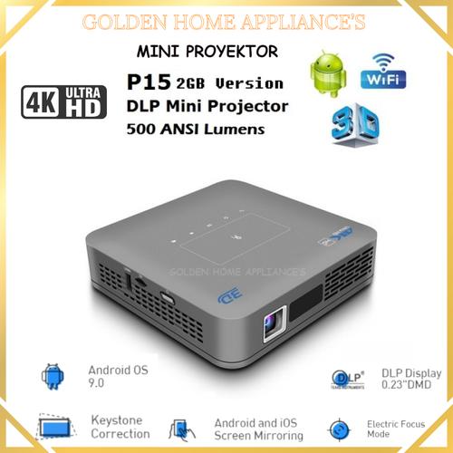 Promo Mini Proyektor DLP P15 500 Ansi Lumens 4K HD - Jakarta Barat ...