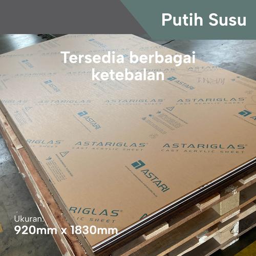 Jual Akrilik lembaran Putih susu / Opal 2mm,3mm,4mm,5mm,6mm,8mm,10mm 92x183 ASTARIGLAS CAST ...