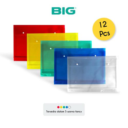 Jual Map Kancing 2 BIG Plastik Transparan F4 Folio 12 Pcs MF-8114 ...