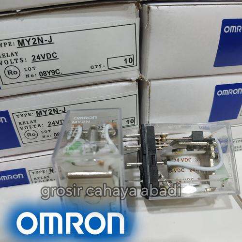 Jual relay original my2n/my2 24vdc 8 kaki 5A/relay my2n/relay 24vdc ...