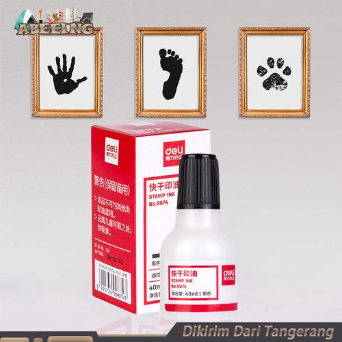 Jual 40ml Tinta Nobu Permanen Plastik Tinta Stempel Permanen Stamp Pad ...