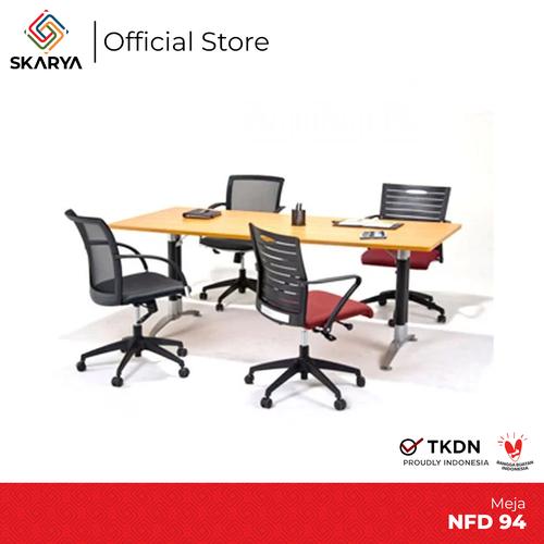 Promo Meja Meeting Kantor Kaki Besi Meja Diskusi Meja Rapat NFD 94 ...