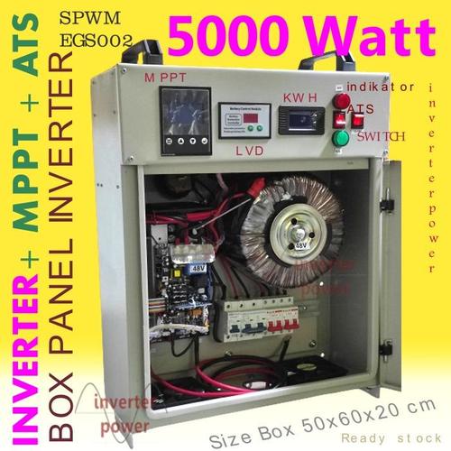 Jual Box Panel INVERTER Low Frequency PLTS 5KW MPPT ATS 5000W PSW DC TO ...
