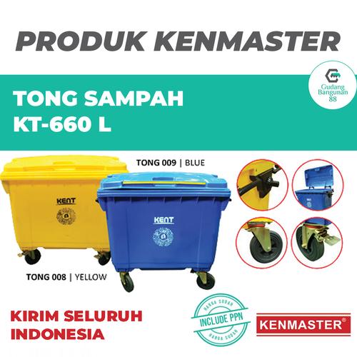Promo Kenmaster Tempat Sampah Plastik KT-660 L / Tong Sampah industri ...