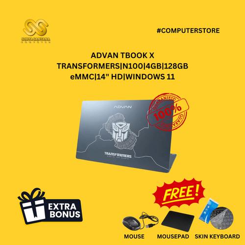 Jual ADVAN TBOOK X TRANSFORMERS|N100|4GB|128GB eMMC|14" HD|WINDOWS 11 ...