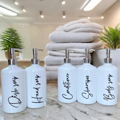 Promo Botol PUTIH GLOSSY 500ml stiker HITAM edition aesthetic bottle ...