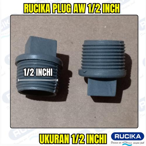 Jual Penutup Plug Sambungan Saluran Pipa Drat Ulir PVC Paralon Ukuran 1 ...