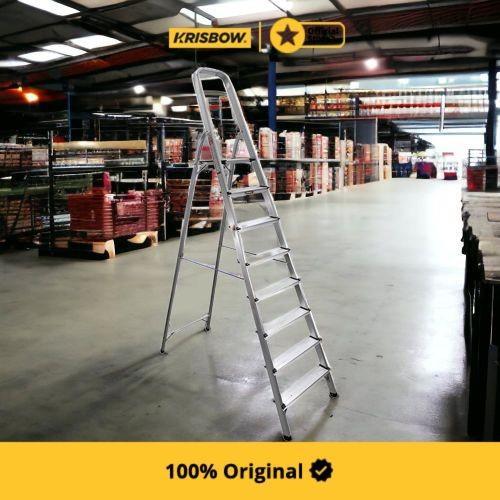 Jual KRISBOW LADDER TANGGA ALUMINIUM DENGAN HANDLE 8 STEP 1.7 MTR ...