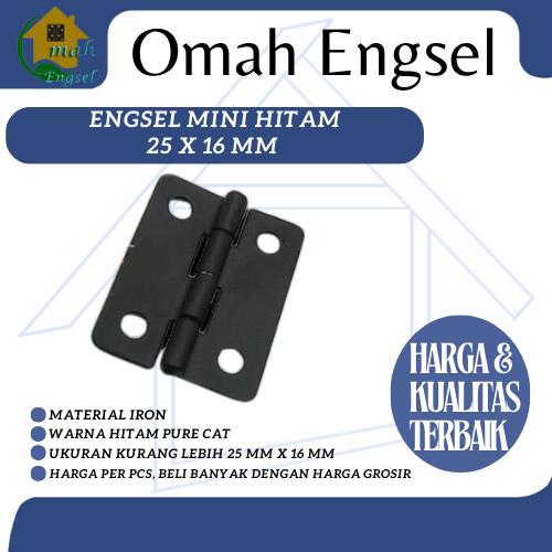 Jual 25 x 16mm Engsel Mini hitam / engsel kecil antik / engsel kotak ...