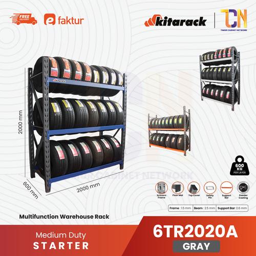 Jual 6TR2020 KITARACK Tire Rack Rak Ban Motor Mobil 600KG Rak Besi ...