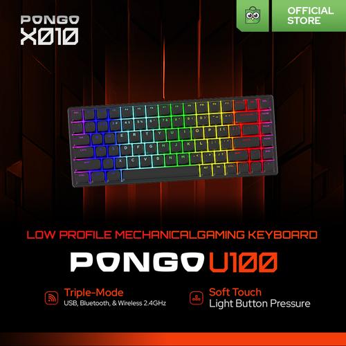 Promo Pongo U100 Keyboard Gaming Triple Mode - 75% Mechanical Outemu ...