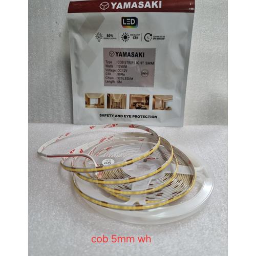 Jual LED STRIP COB YAMASAKI 12V 5mm - 5 meter PREMIUM QUALITY - warmwhite - Jakarta Barat ...