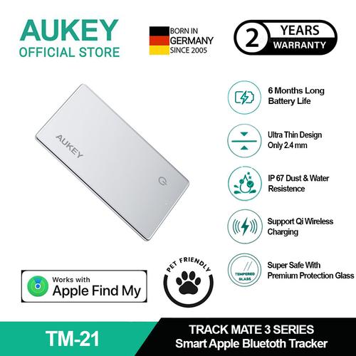 Promo AUKEY Smart Wireless Charging AirTag Bluetooth Tracker For Apple ...