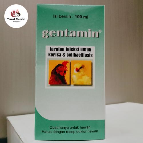 Jual Gentamin 100 ml Obat korisa dan colibacillosis pada unggas - Kab ...